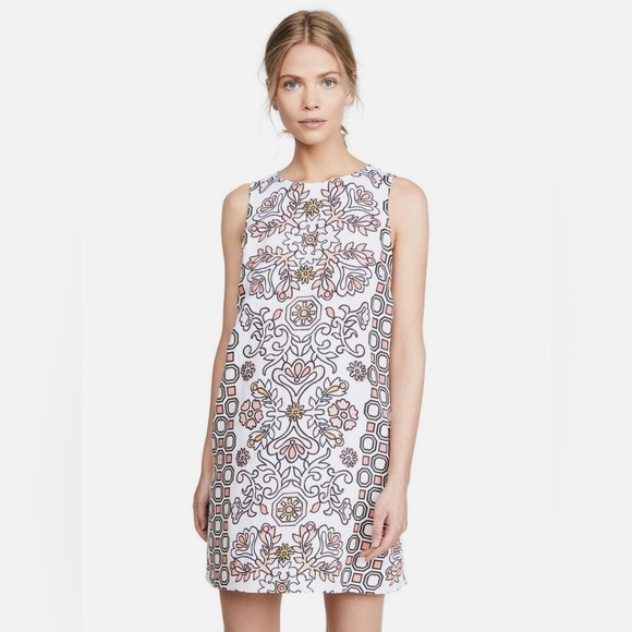 Tory Burch | Dresses | Tory Burch Hicks Garden Party Mini Shift Xs ...